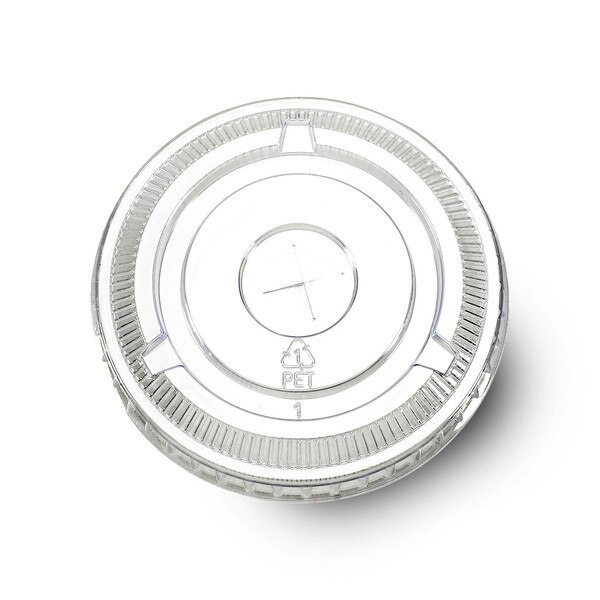 Lid for PET Plastic Cold Cup - 1000/Case | Nantuk