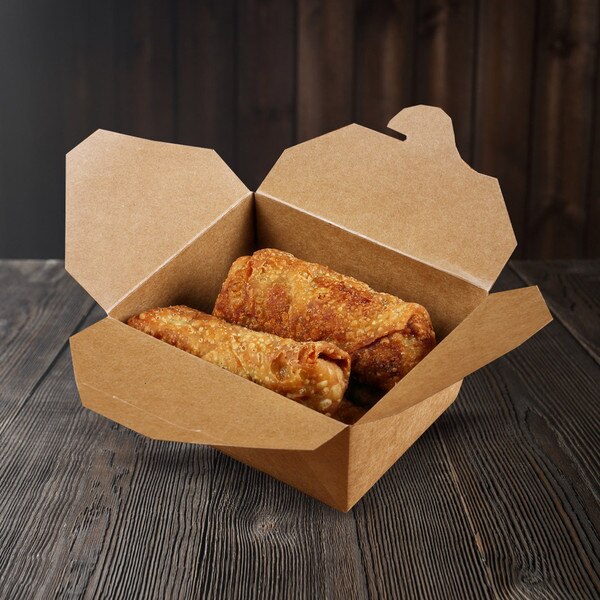 Kraft Folded Takeout Box | Nantuk
