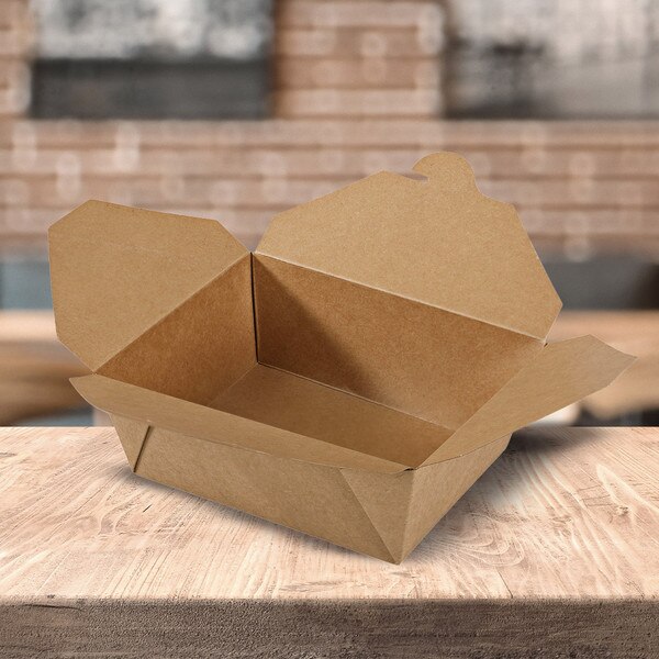 Kraft Folded Takeout Box | Nantuk