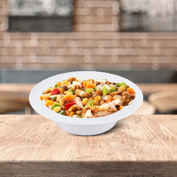 6 oz. White Plastic Bowl - 1,000/Case | Nantuk